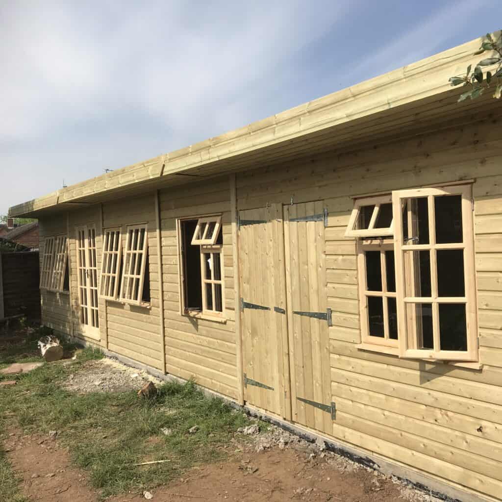 Garden Pent Roof Sheds | Flat Roof Summer House Buildings Shop