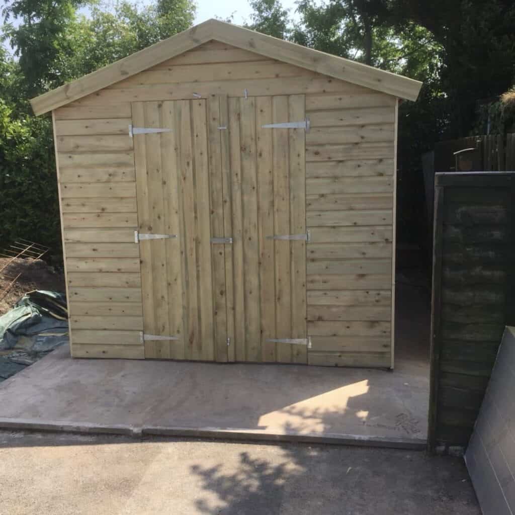 10 x 8ft Apex With Breathable Membrane - Midlands Sheds