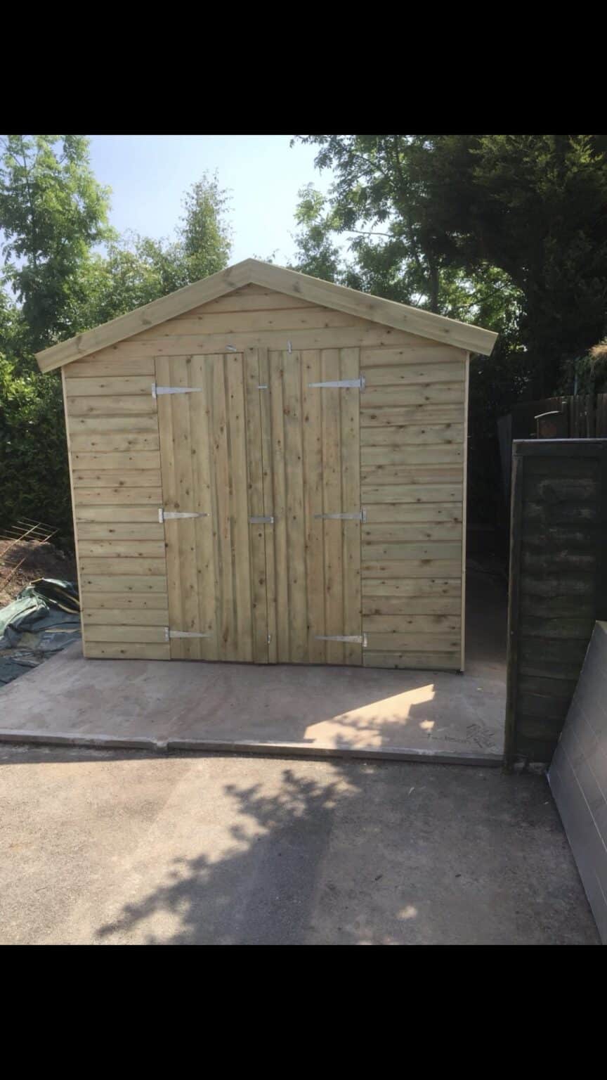 10 x 8ft Apex With Breathable Membrane – Midlands Sheds & Summer Houses