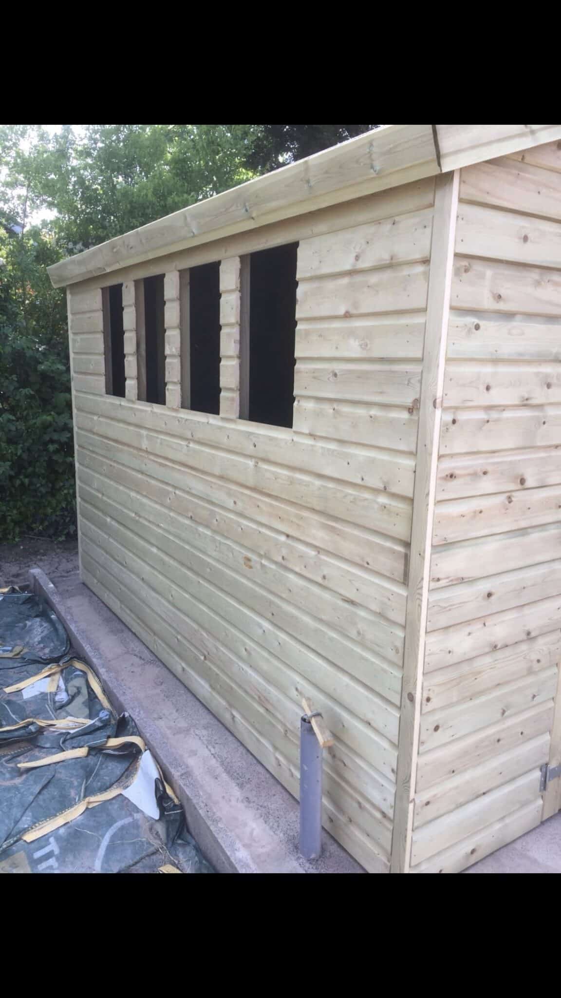 10 x 8ft Apex With Breathable Membrane - Midlands Sheds