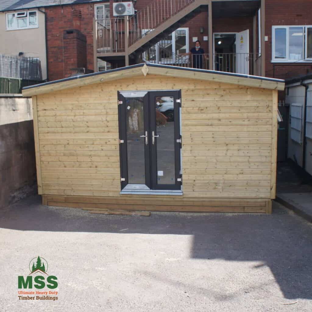 15x15 UPVC Studio Office Building - Midlands Sheds & Summer Houses