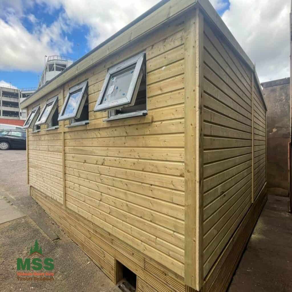15x15 UPVC Studio Office Building - Midlands Sheds & Summer Houses