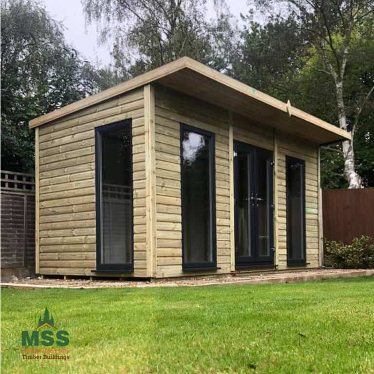 24x12 UPVC Summerhouses - Midlands Sheds & Summer Houses
