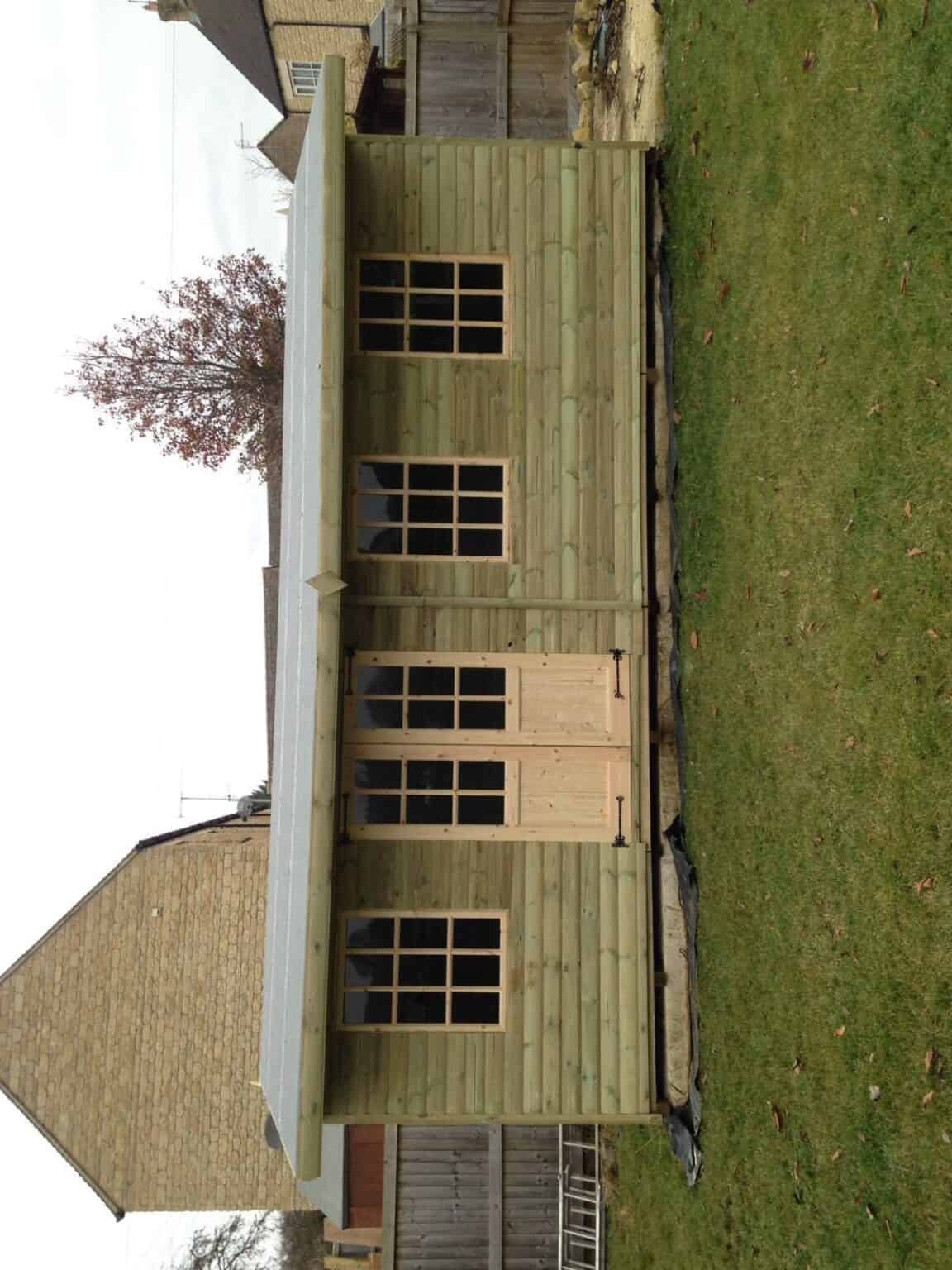 20 x 10ft Wooden Garden Summerhouse Shed