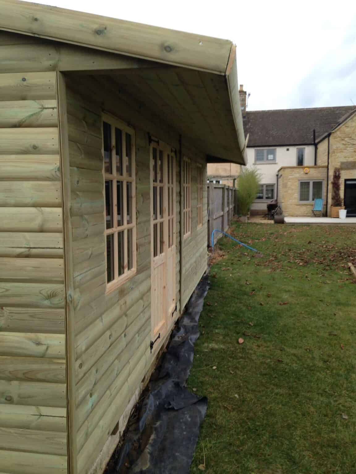 20 x 10ft Wooden Garden Summerhouse Shed
