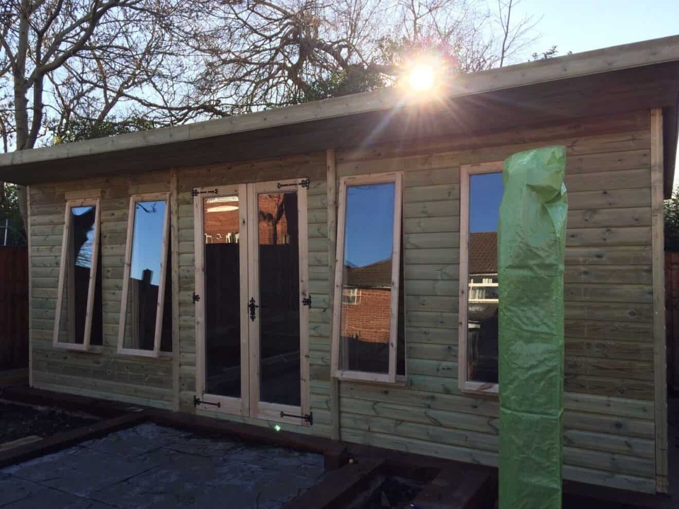 20x10ft Wooden Garden Shed 19mm Tanalised Ultimate Summerhouse / Home ...