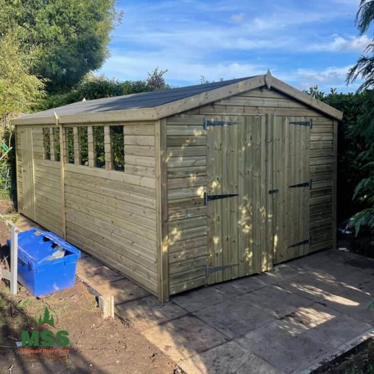 18x10 ft Ultimate Tanalised Garden Storage Shed - Midlands Sheds ...