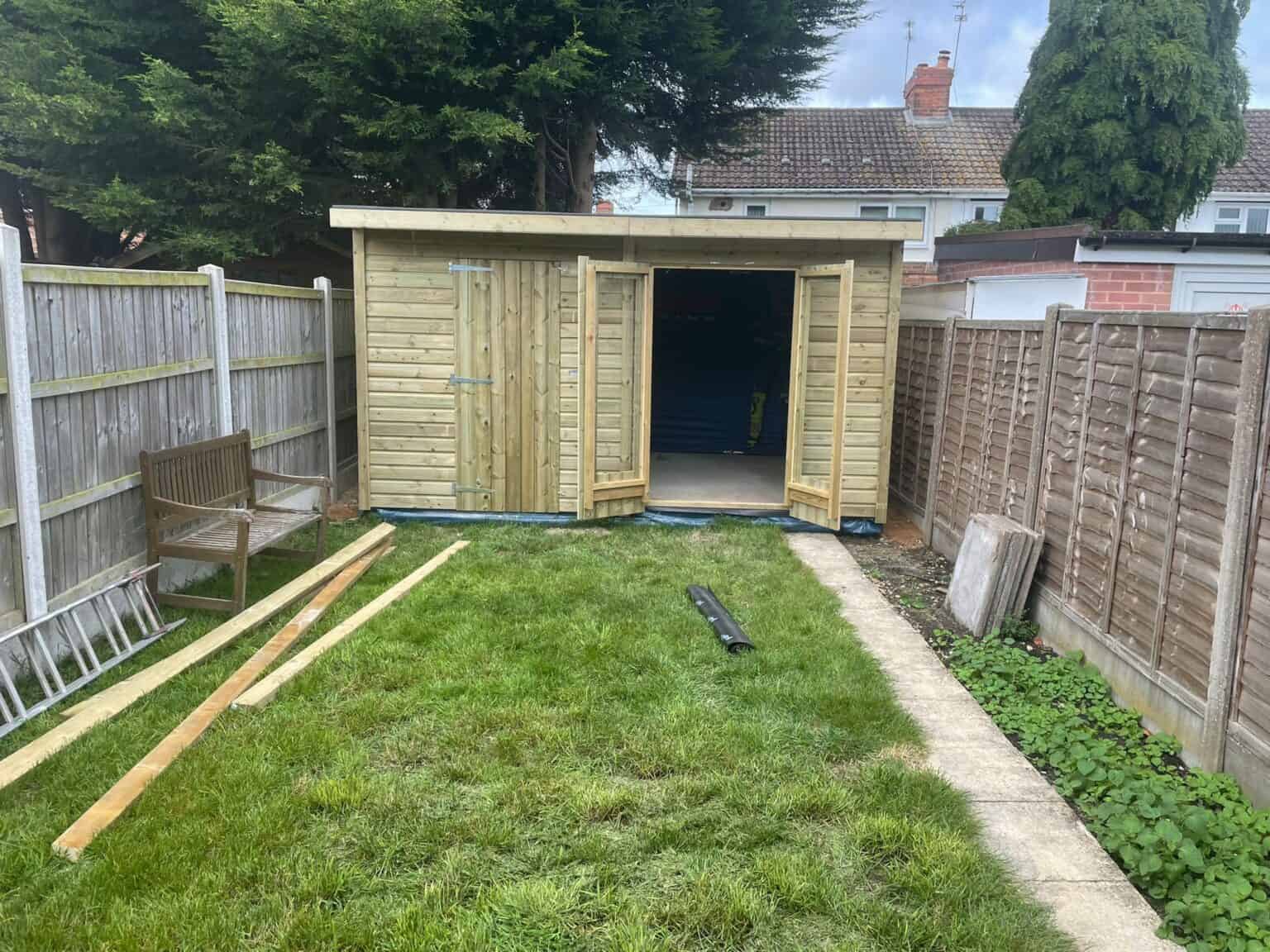 13 x 8 Ultimate Pent Combi Shed - Midlands Sheds & Summer Houses