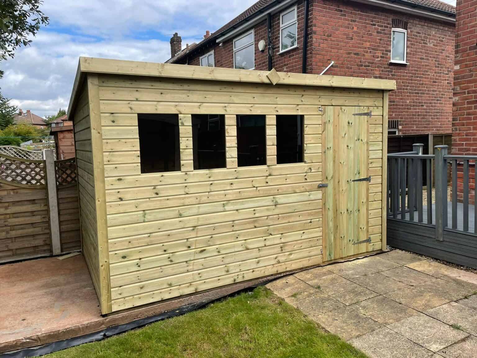 12 x 7 Ultimate Pent Shed - Midlands Sheds & Summer Houses