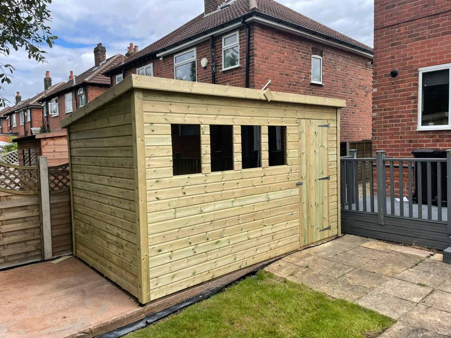 12 x 7 Ultimate Pent Shed - Midlands Sheds & Summer Houses