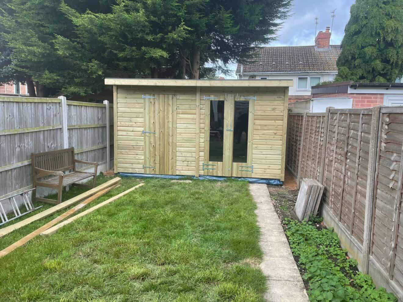 13 x 8 Ultimate Pent Combi Shed - Midlands Sheds & Summer Houses