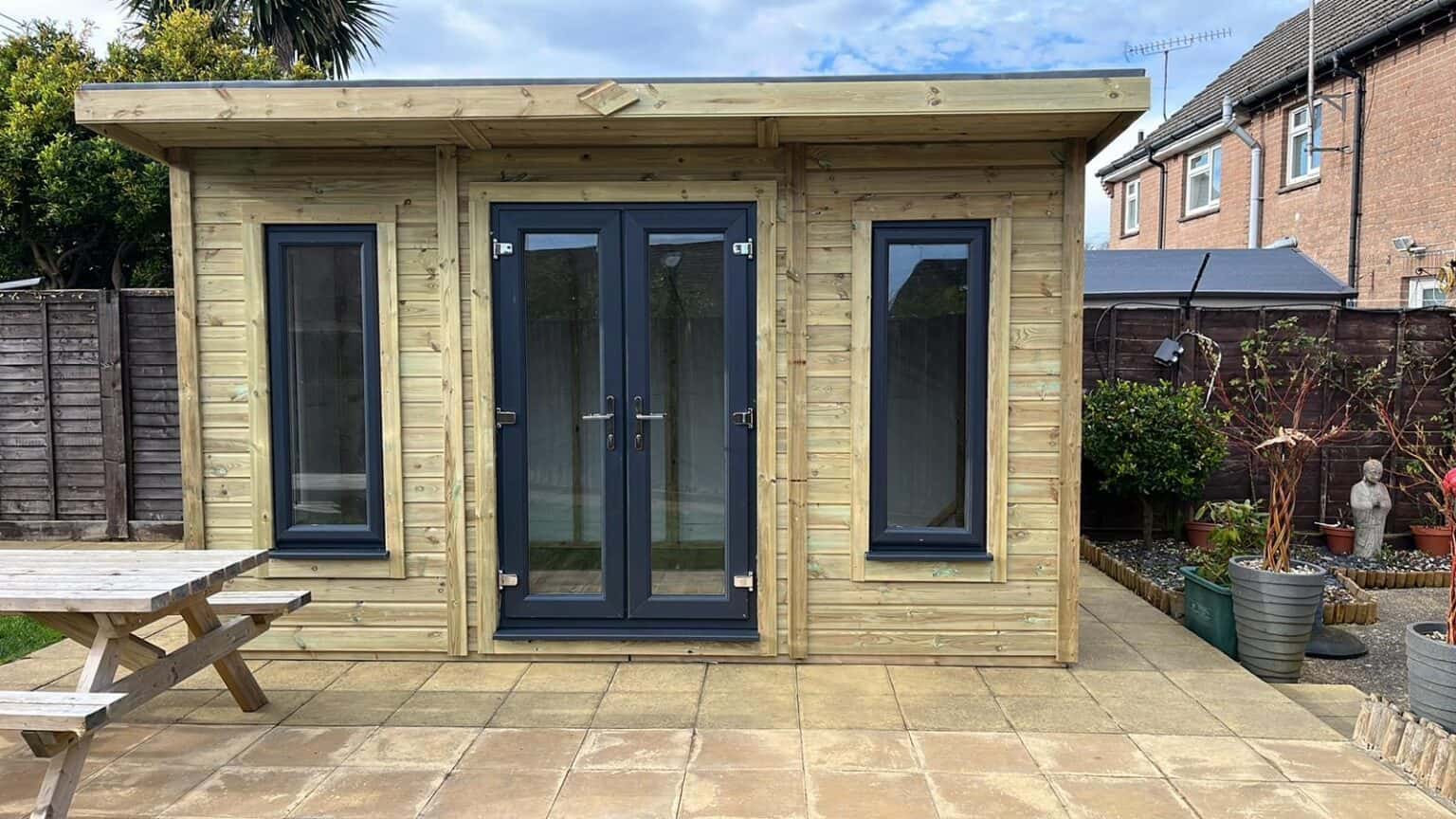 13 x 7 UPVC Summerhouse - Midlands Sheds & Summer Houses